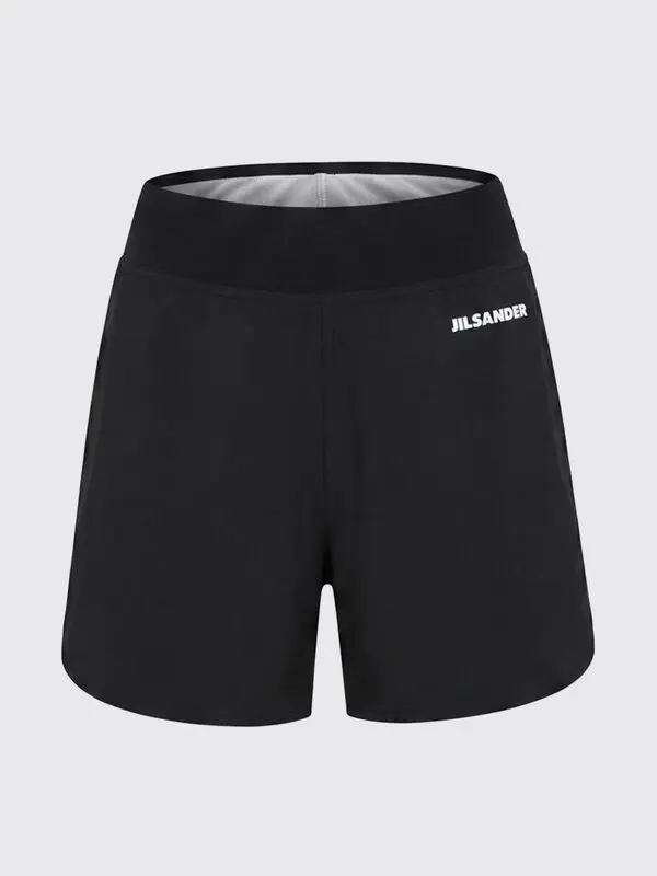 JIL SANDER High-waisted Technical Fabric Jogging Shorts With Contrast Logo