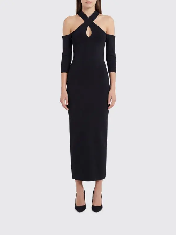 Federica Tosi Jersey Halterneck Midi Dress