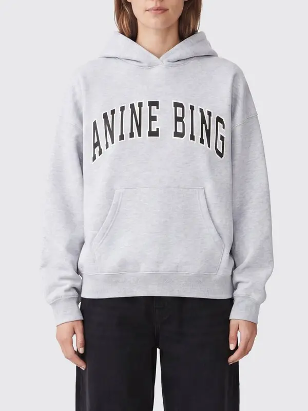 ANINE BING Cotton Logo Hoodie