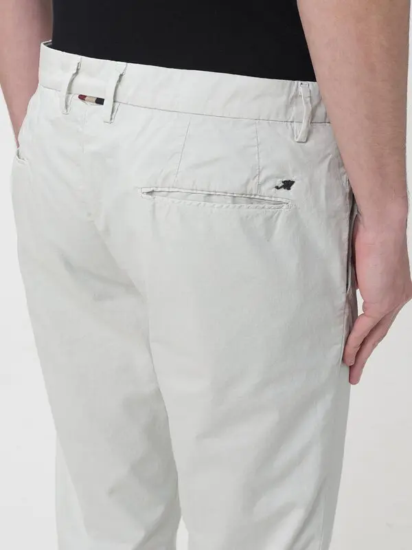 MASON'S Cotton Stretch Chino Trousers - Grey