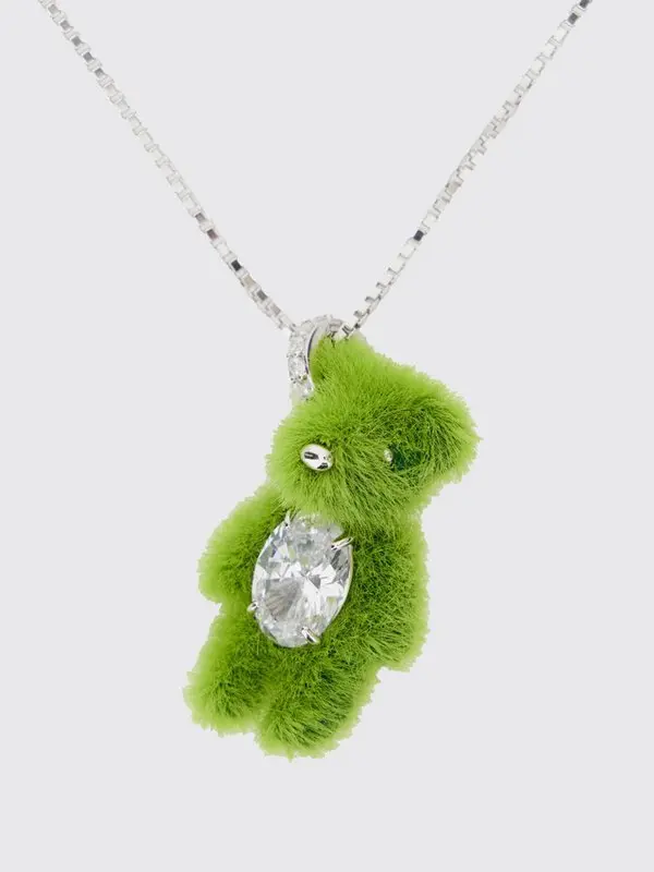 YVMIN 18k Gold-plated Silver Choker With Pendant And Rhinestones