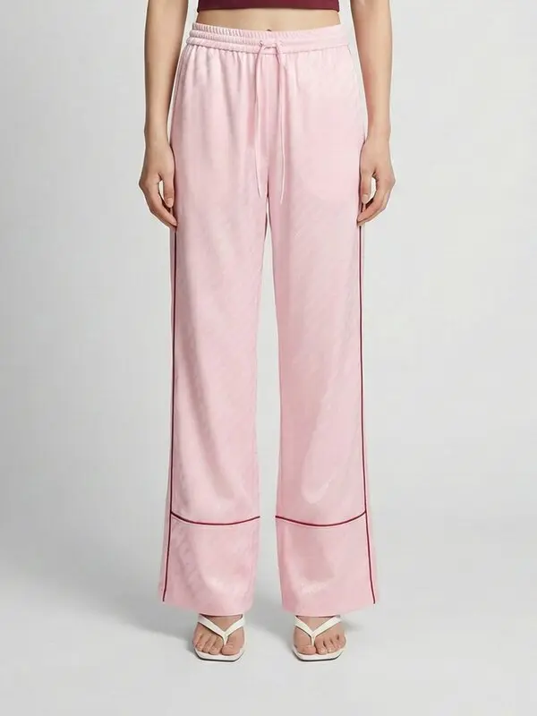 Off-White Viscose Blend Jogging Pants