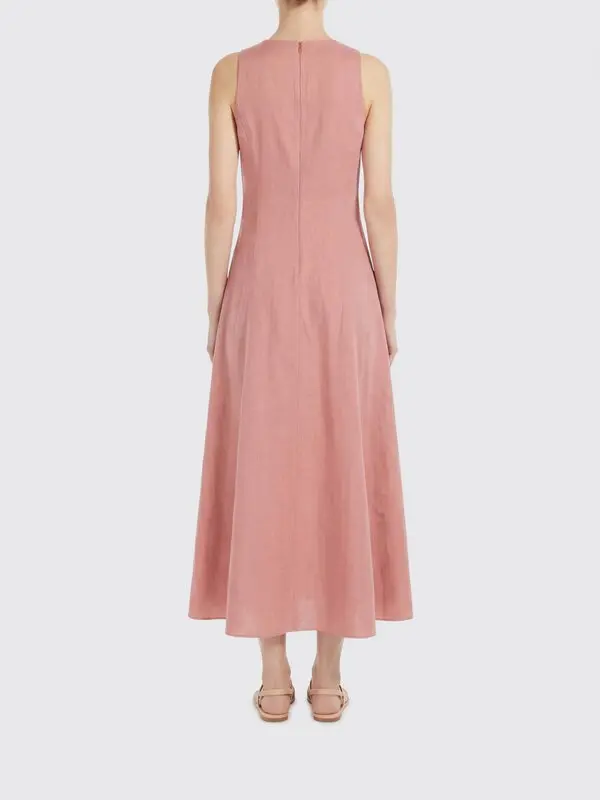 Eleventy Linen Blend A-line Midi Dress
