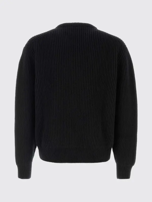 JIL SANDER Pure Wool Long-sleeved Crewneck Sweater - Black