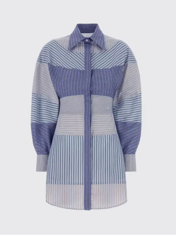 Moschino Striped Cotton Shirtdress