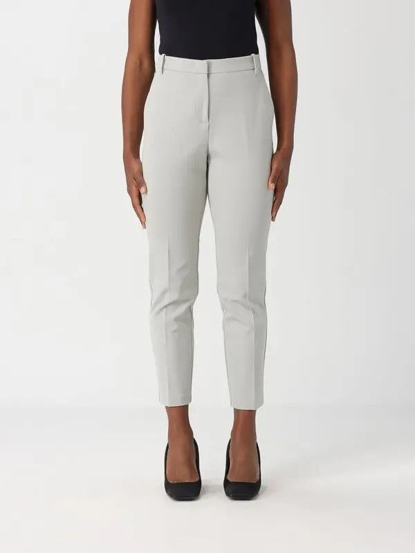 Pinko Bello Stretch Viscose Blend Trousers - Grey