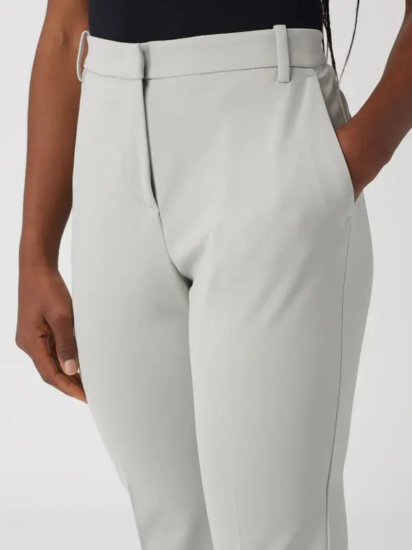 Pinko Bello Stretch Viscose Blend Trousers - Grey