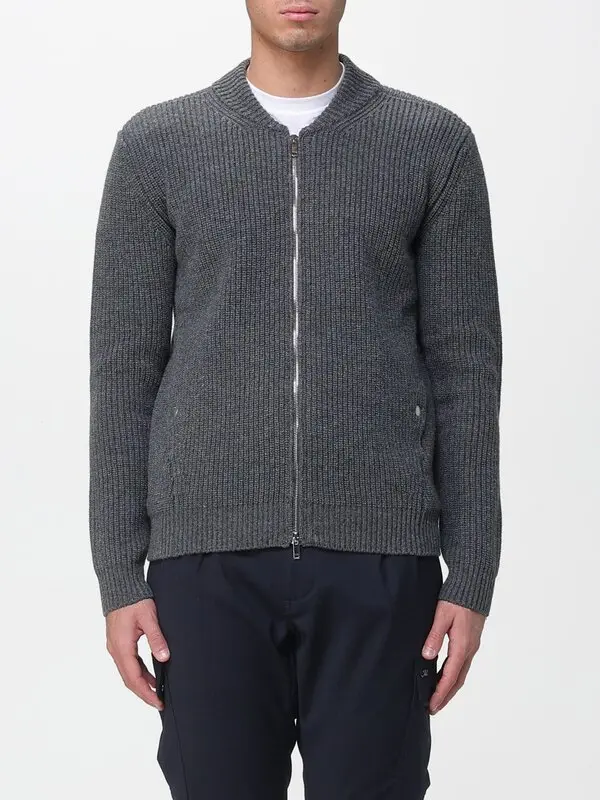 ZANONE Ribbed Knit Zip-up Cardigan