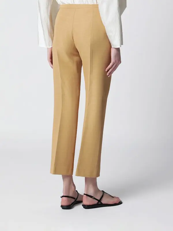 Alberta Ferretti Viscose Blend Slim Fit Trousers