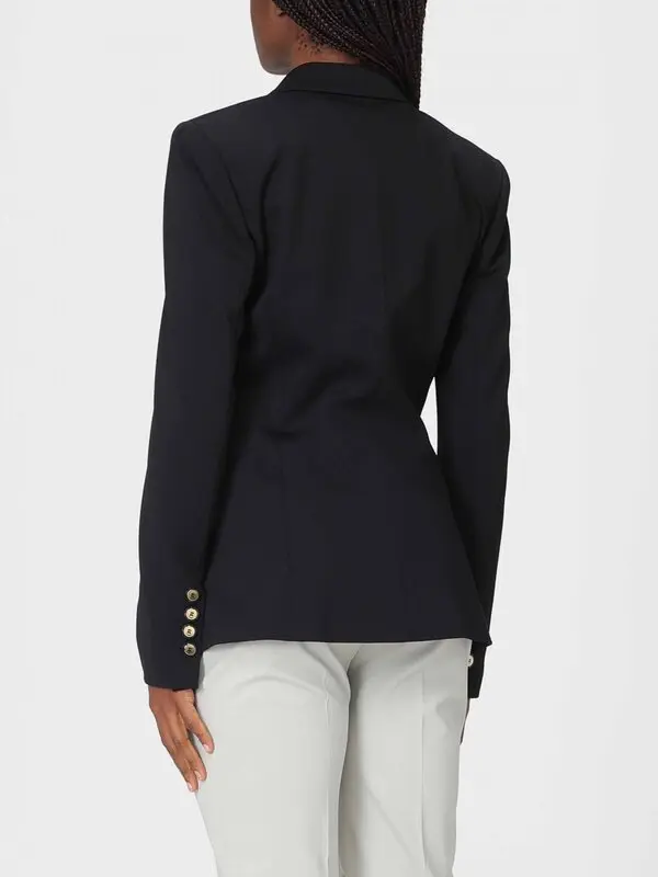 Pinko Single-breasted Viscose Blazer - Black