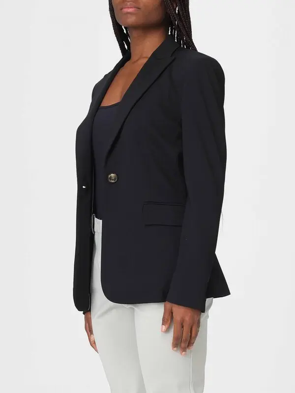 Pinko Single-breasted Viscose Blazer - Black