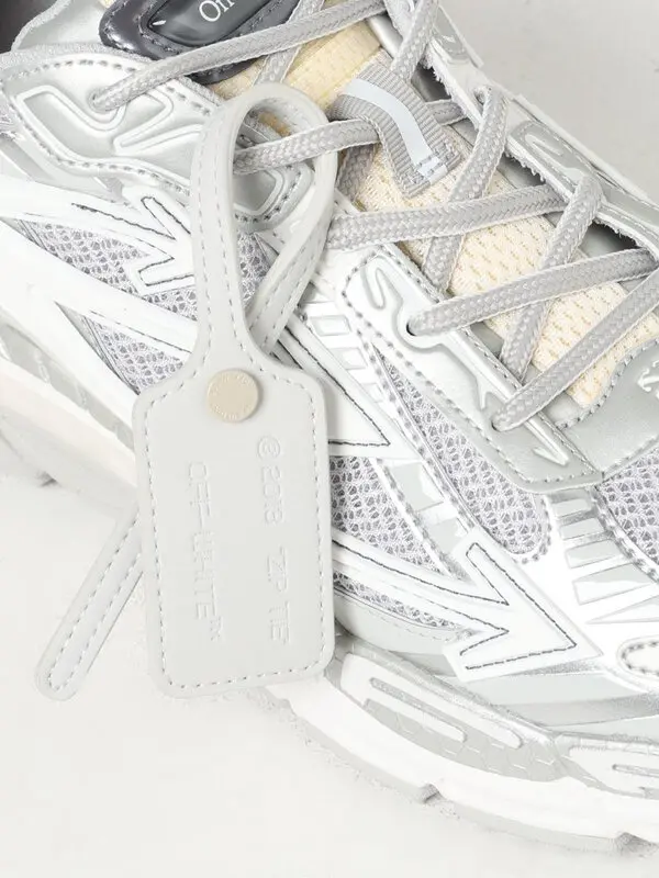 Off-White Lace-up Sneakers - Grey