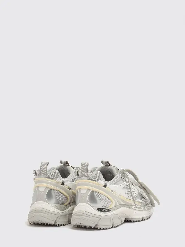 Off-White Be Right Back Low-top Mesh And Rubber Sneakers With Lug Sole - Grey