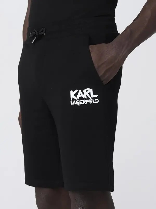 Karl Lagerfeld Logo Drawstring Shorts