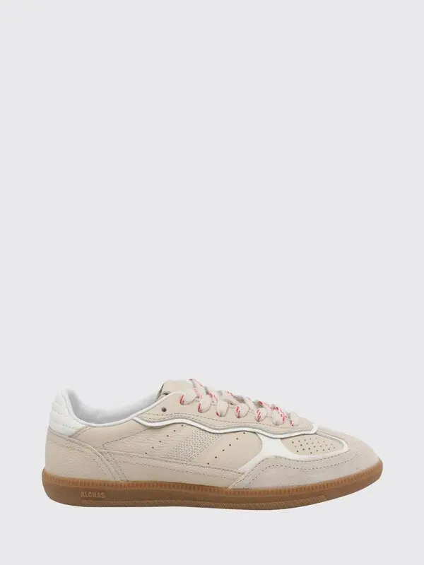 ALOHAS Tb.490 Grained Leather And Suede Sneakers