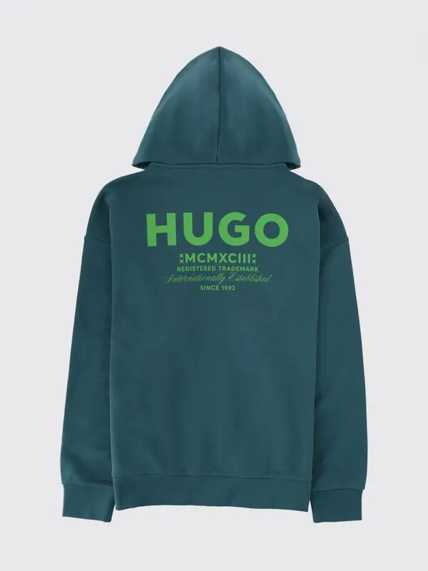 Hugo Cotton Hoodie With Zip