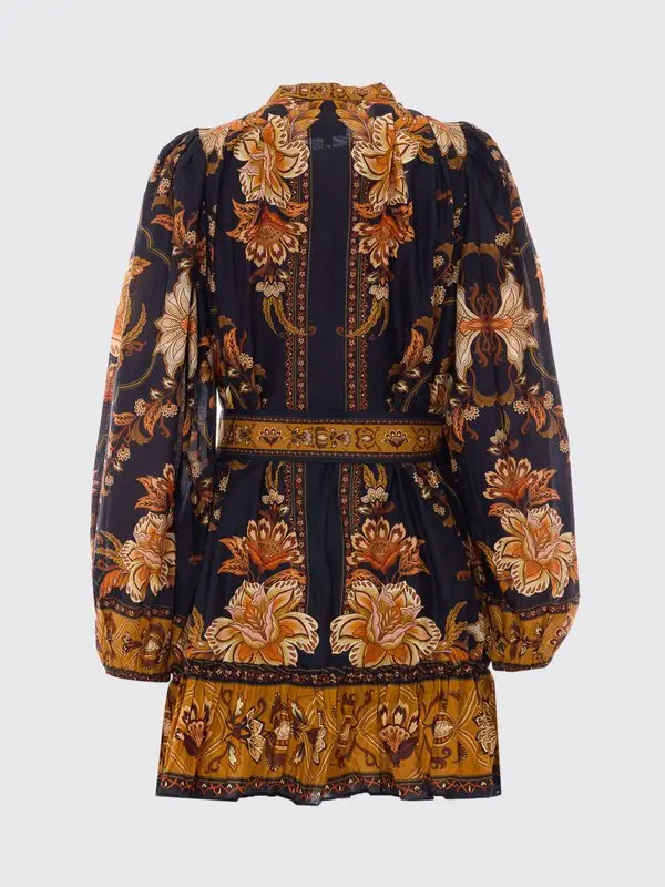 Farm Rio Printed Long Sleeve Mini Dress