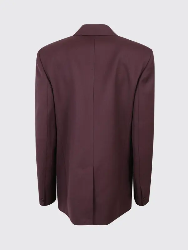 THE FRANKIE SHOP Double-breasted Virgin Wool-blend Blazer With Rear Vent