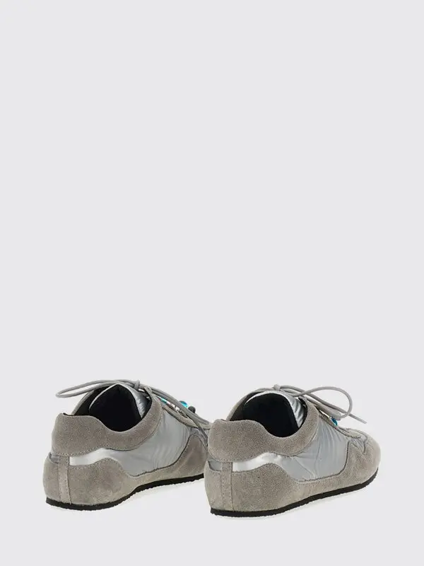 Cecilie Bahnsen Blaise Suede And Nylon Sneakers With Beads