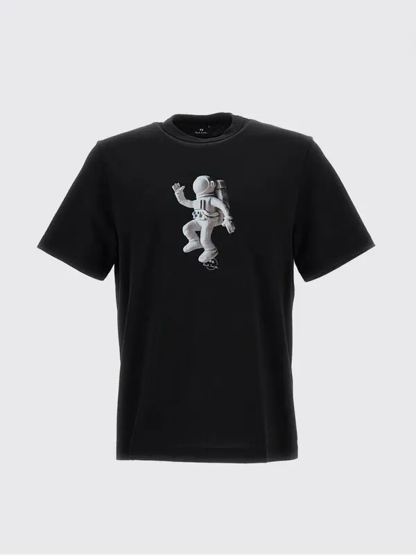 Paul Smith Printed Cotton T-shirt - Black