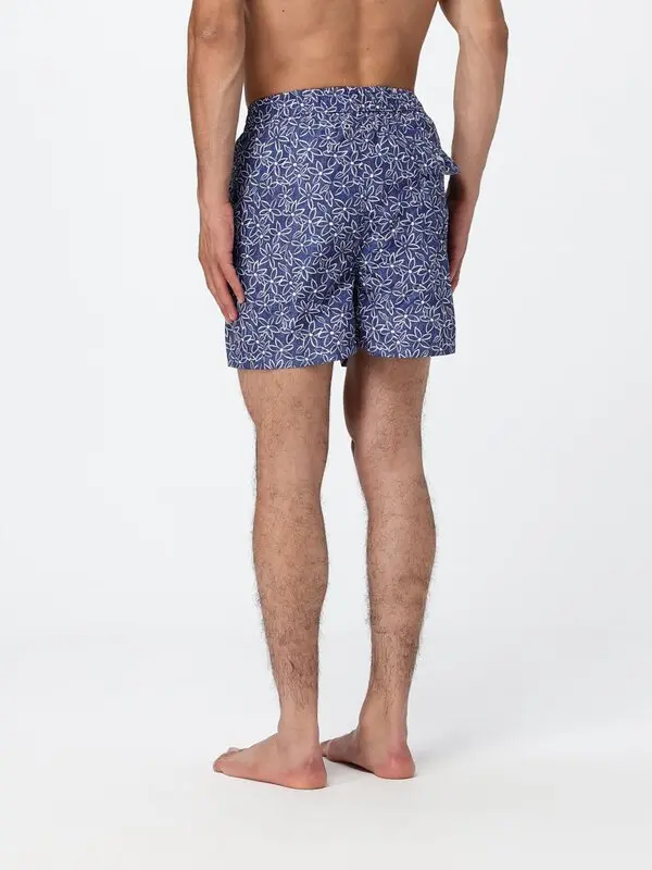 Kiton Floral Print Polyester Swim Shorts