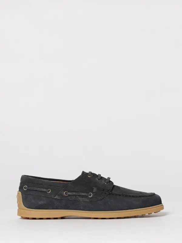 TOD'S Suede Boat Loafers - Blue