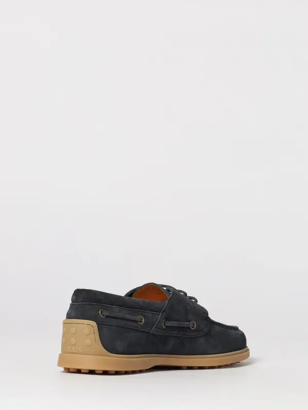 TOD'S Suede Boat Loafers - Blue