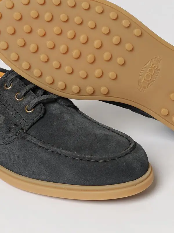 TOD'S Suede Boat Loafers - Blue