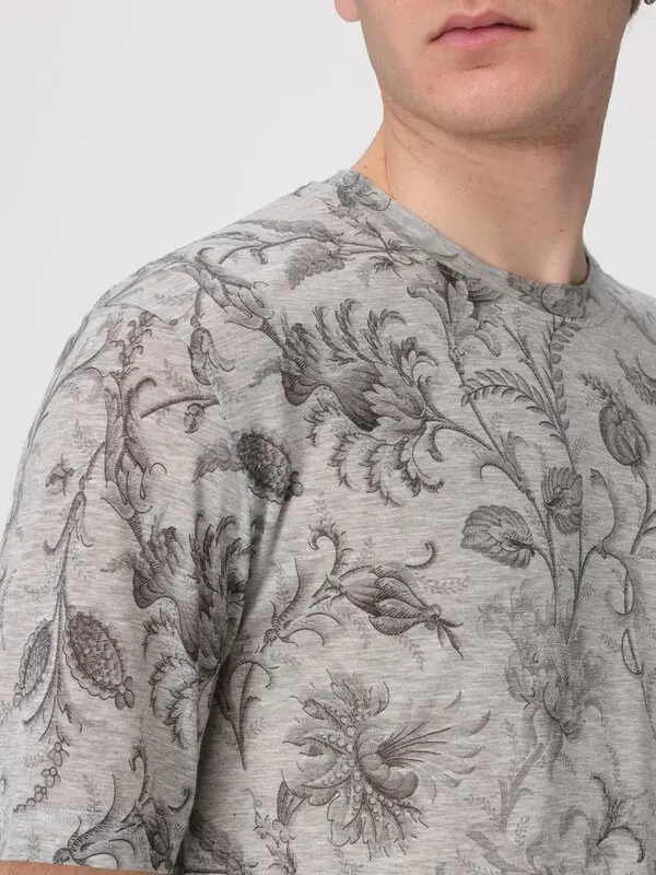 Etro Cotton T-shirt With Paisley Print