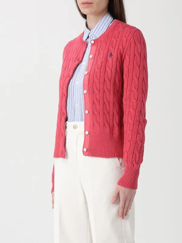 Polo Ralph Lauren Cable Knit Cardigan - Red