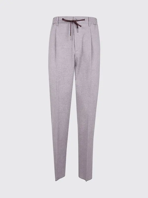 Tagliatore Tailored Stretch Cotton Blend Trousers - Cocoa