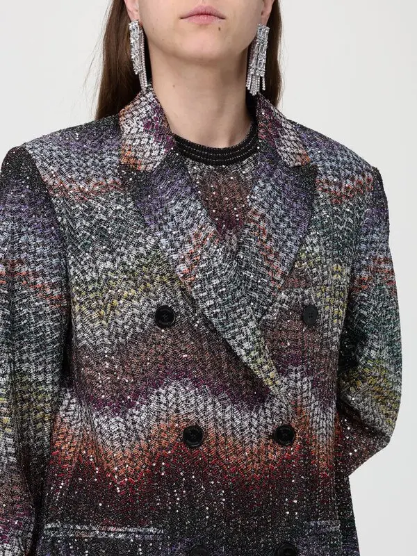 Missoni Zigzag Viscose Double-breasted Blazer