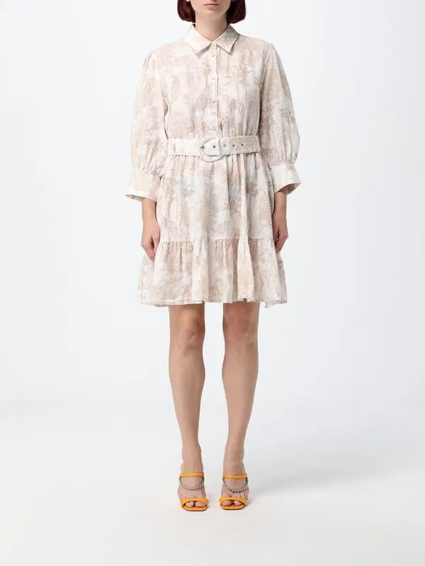 MC2 SAINT BARTH Tropical Print Cotton Mini Dress - Multicolor