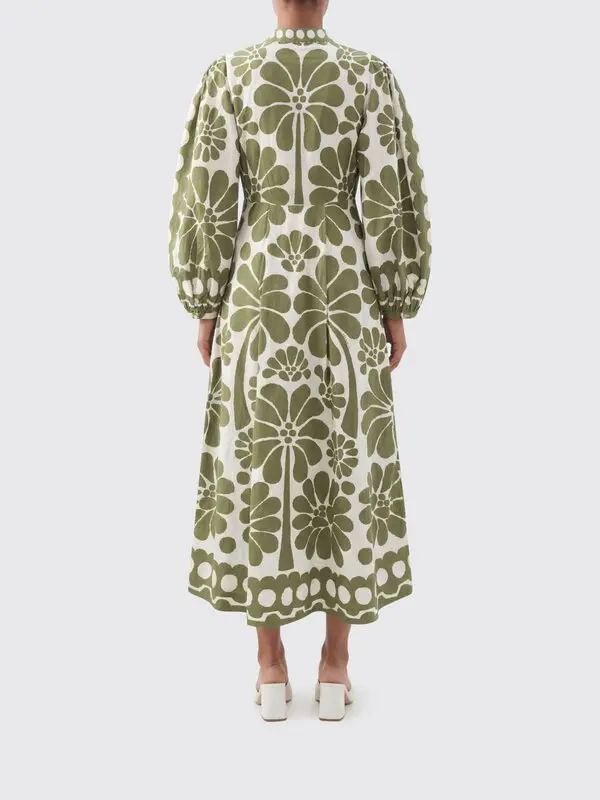 Farm Rio Palermo Cotton Chemisier Dress With Floral Print