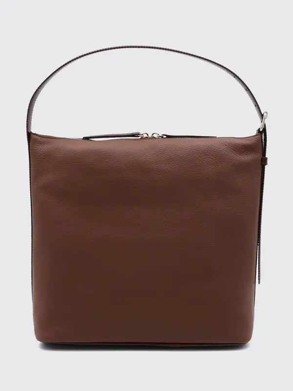 A.p.c. Vera Shoulder Bag In Grained Leather With Adjustable Handle And Zip - Hazel