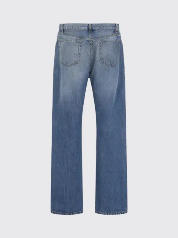 MAISON MARGIELA Straight Leg Cotton Denim Jeans With Patchwork Effect
