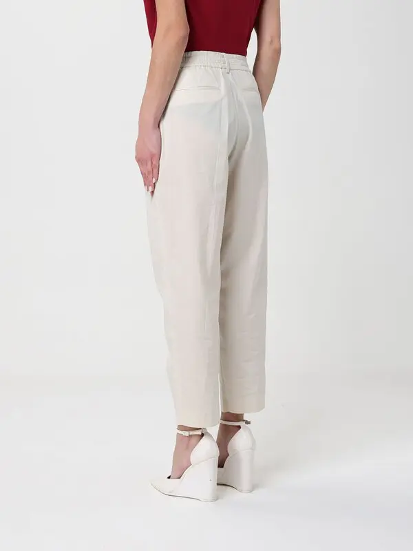 PT TORINO Classic Cotton Blend Trousers - White