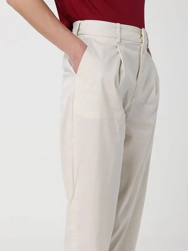 PT TORINO Classic Cotton Blend Trousers - White