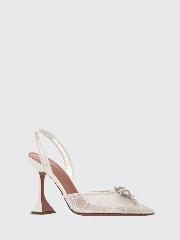 Amina Muaddi Court Shoes Colour - Ivory