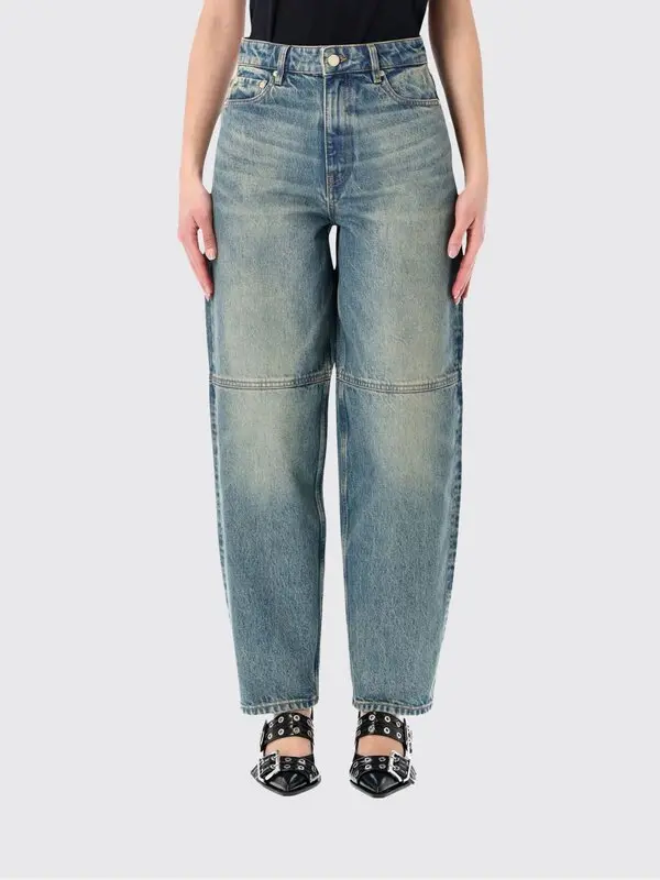 GANNI High-waisted Paneled Jeans