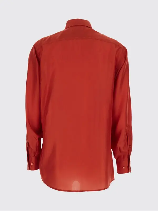 Momoni Classic Silk Shirt - Orange