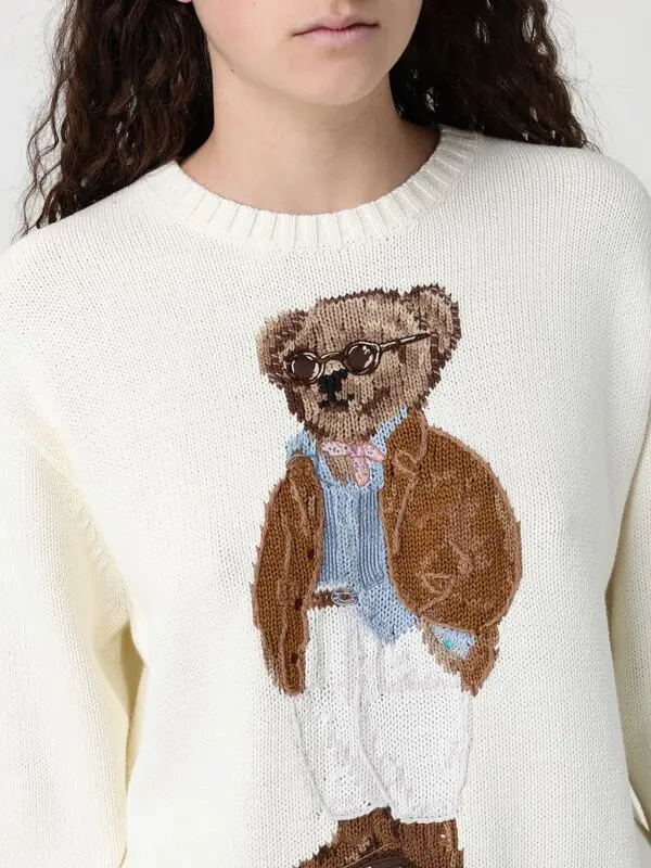 Polo Ralph Lauren Cotton Knit With Bear Logo