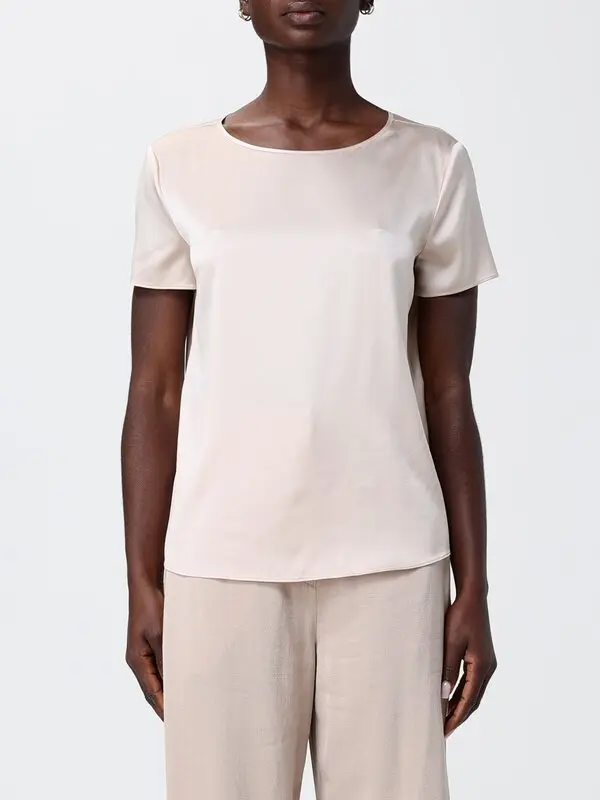 Emporio Armani Basic Stretch Silk Blouse - Pink