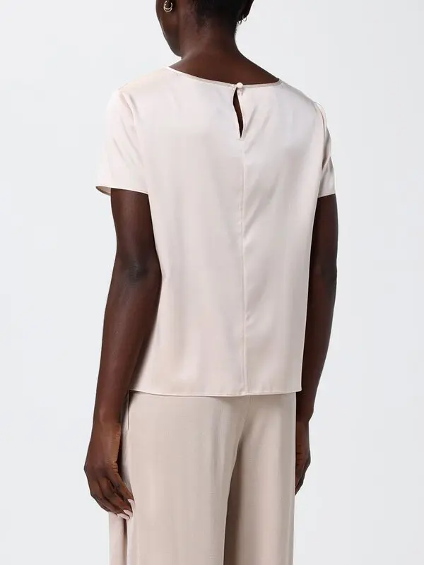 Emporio Armani Basic Stretch Silk Blouse - Pink