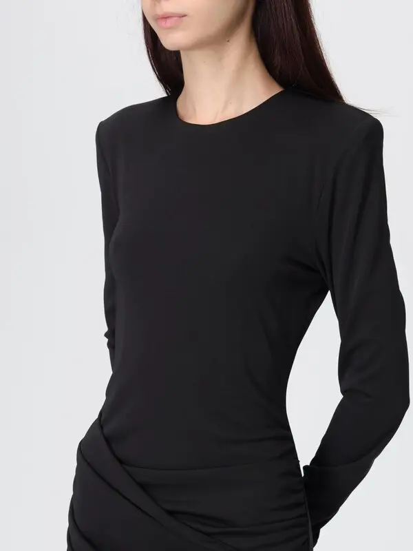 Just Cavalli Long Sleeve Ruched Dress