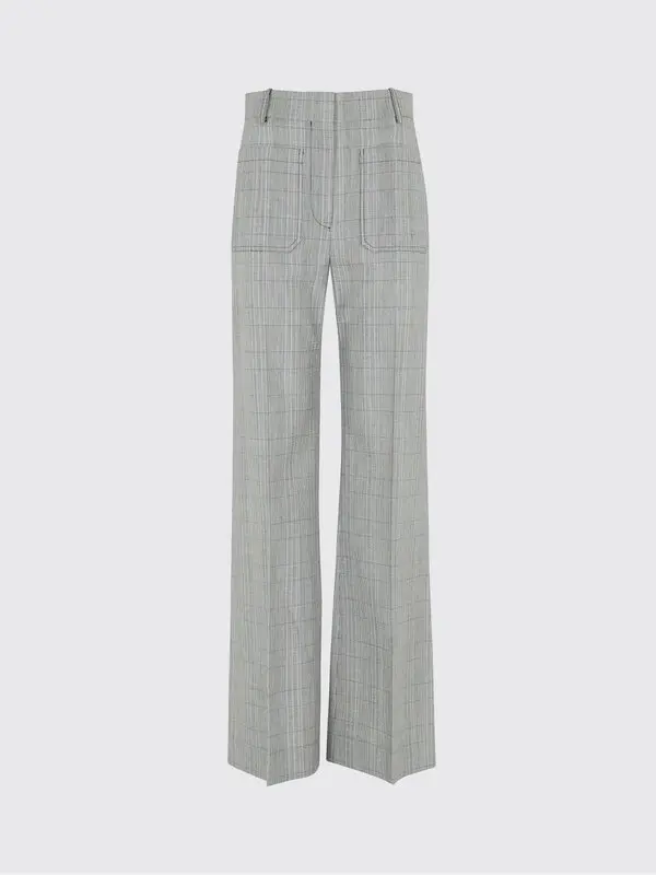 Victoria Beckham Virgin Wool Palazzo Trousers