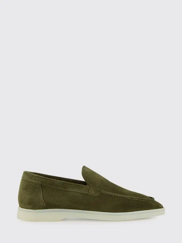 AURELIEN Suede Loafers - Olive