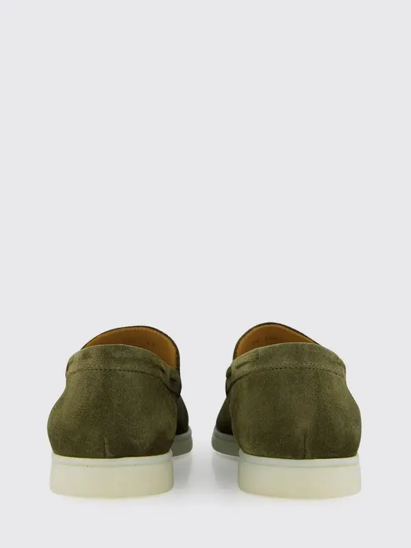 AURELIEN Suede Loafers - Olive