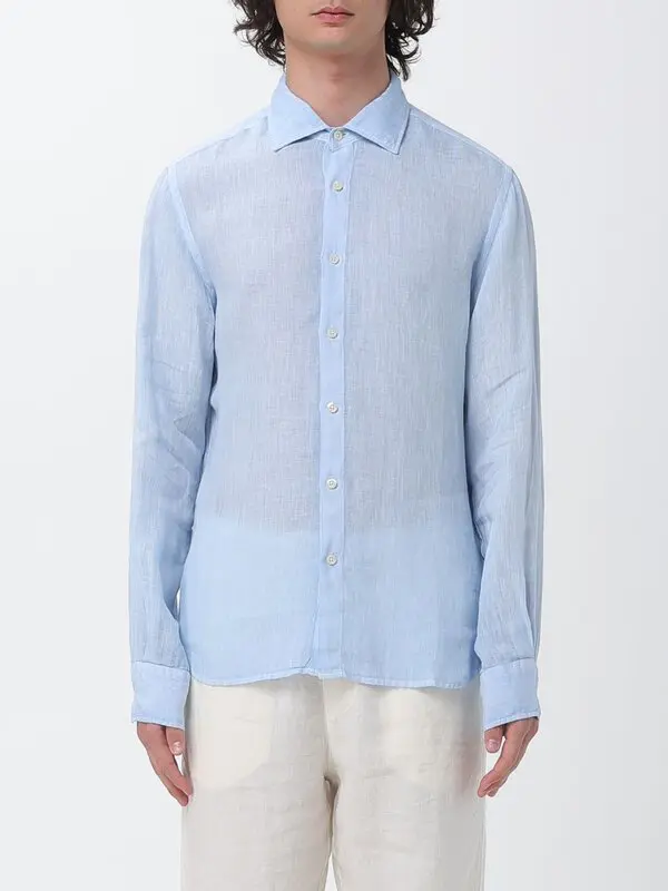 120% Lino Linen Shirt - Blue