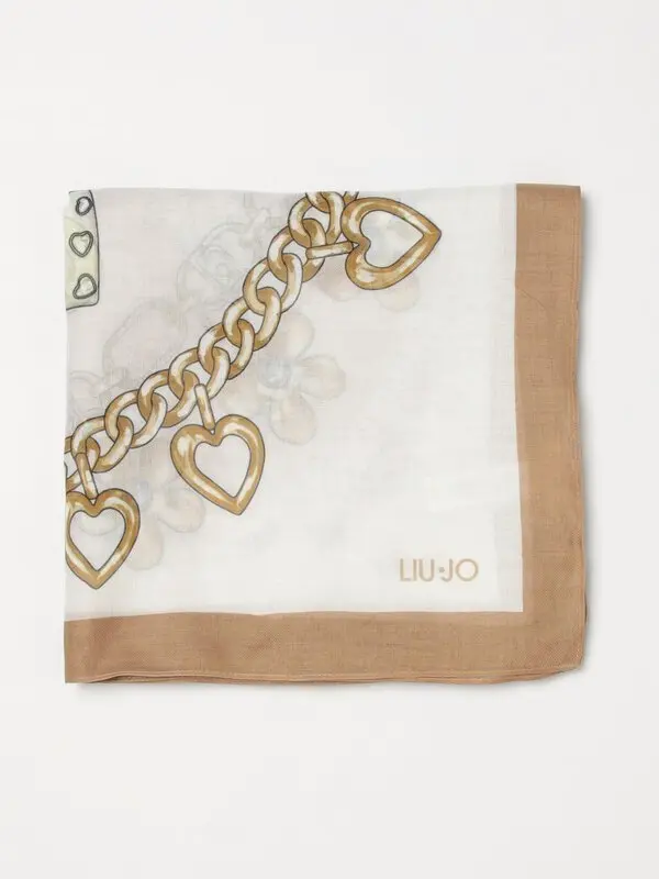 Liu Jo Printed Polyester Scarf - Natural